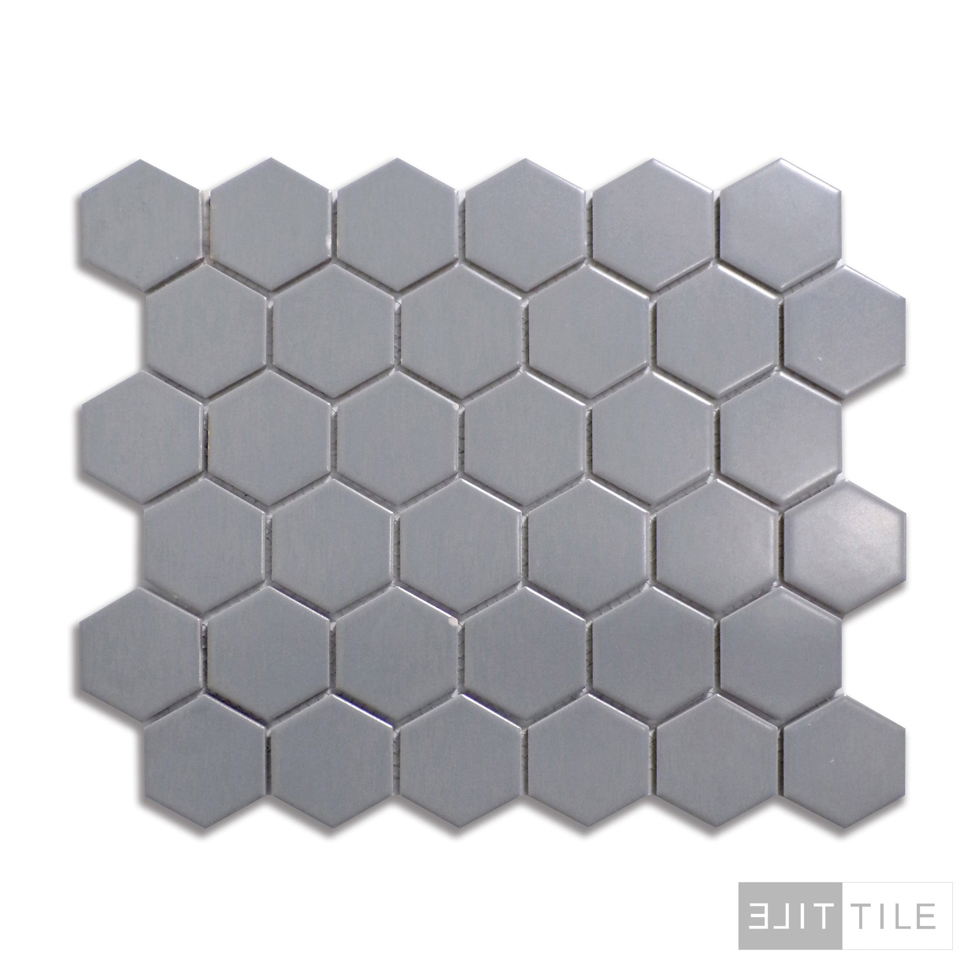 Metro 2X2 Hex 12X12 Gray Matte – Elit Tile