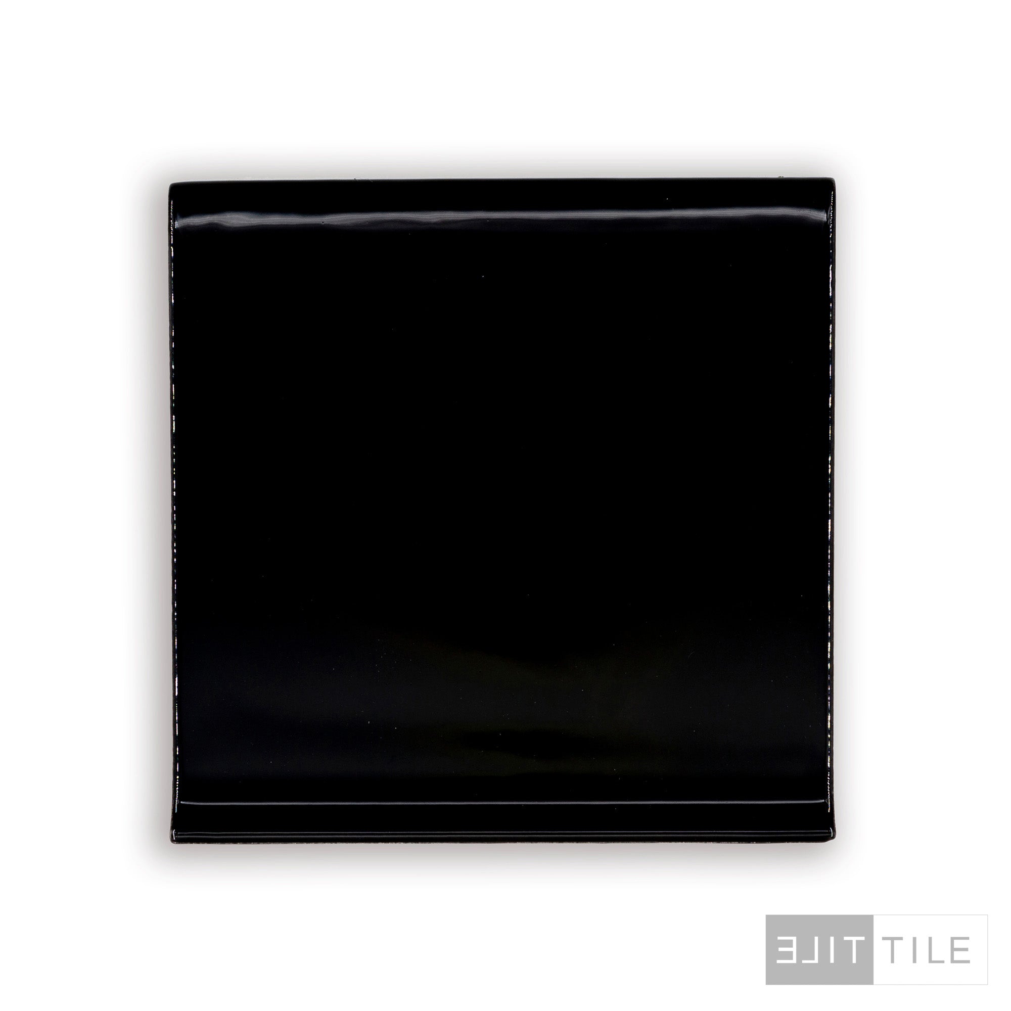 Sanitary Restaurant Cove Base 6X6 Black Glossy - Elit Tile