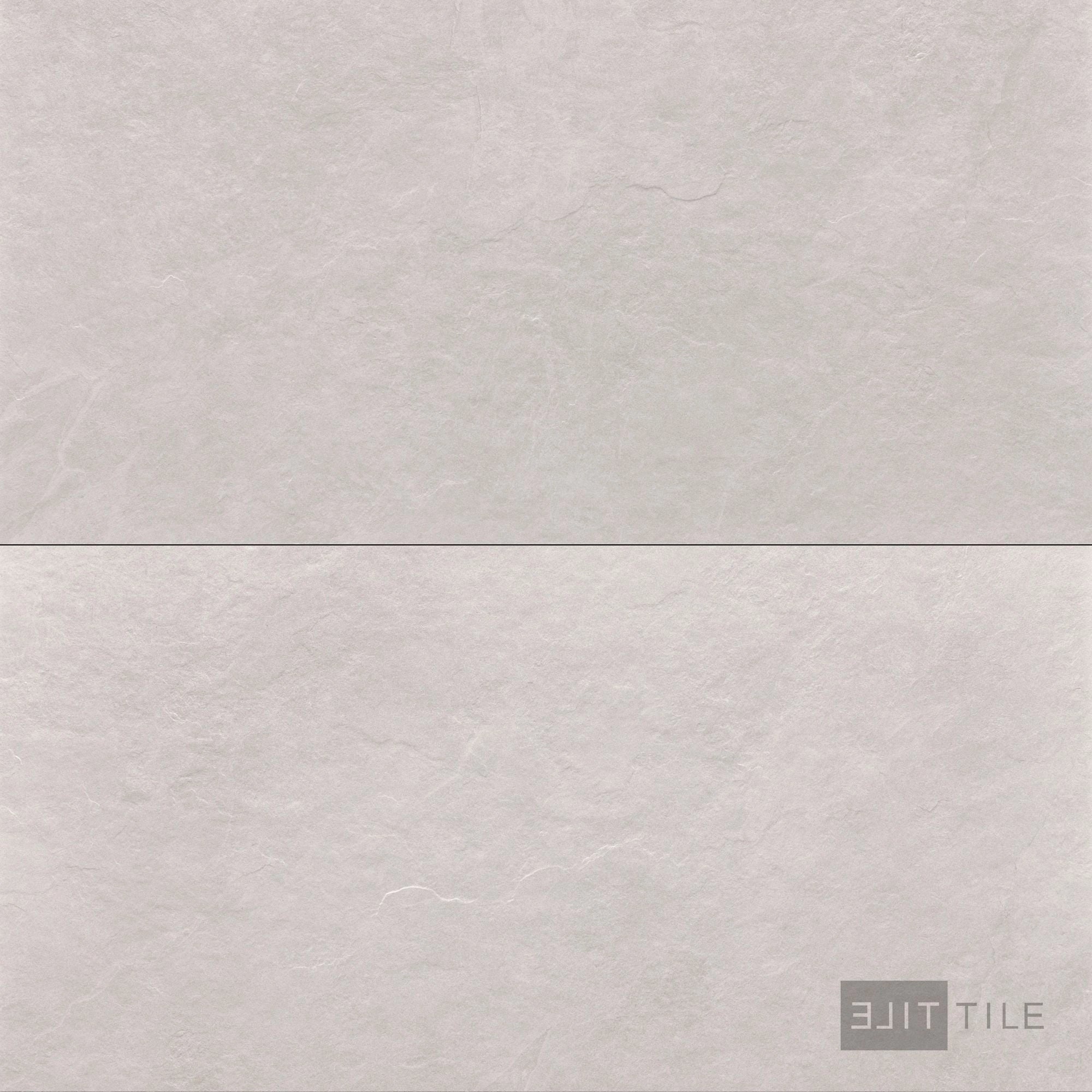 Ash Porcelain Large Format Field Tile 24X48 White Matte – Elit Tile