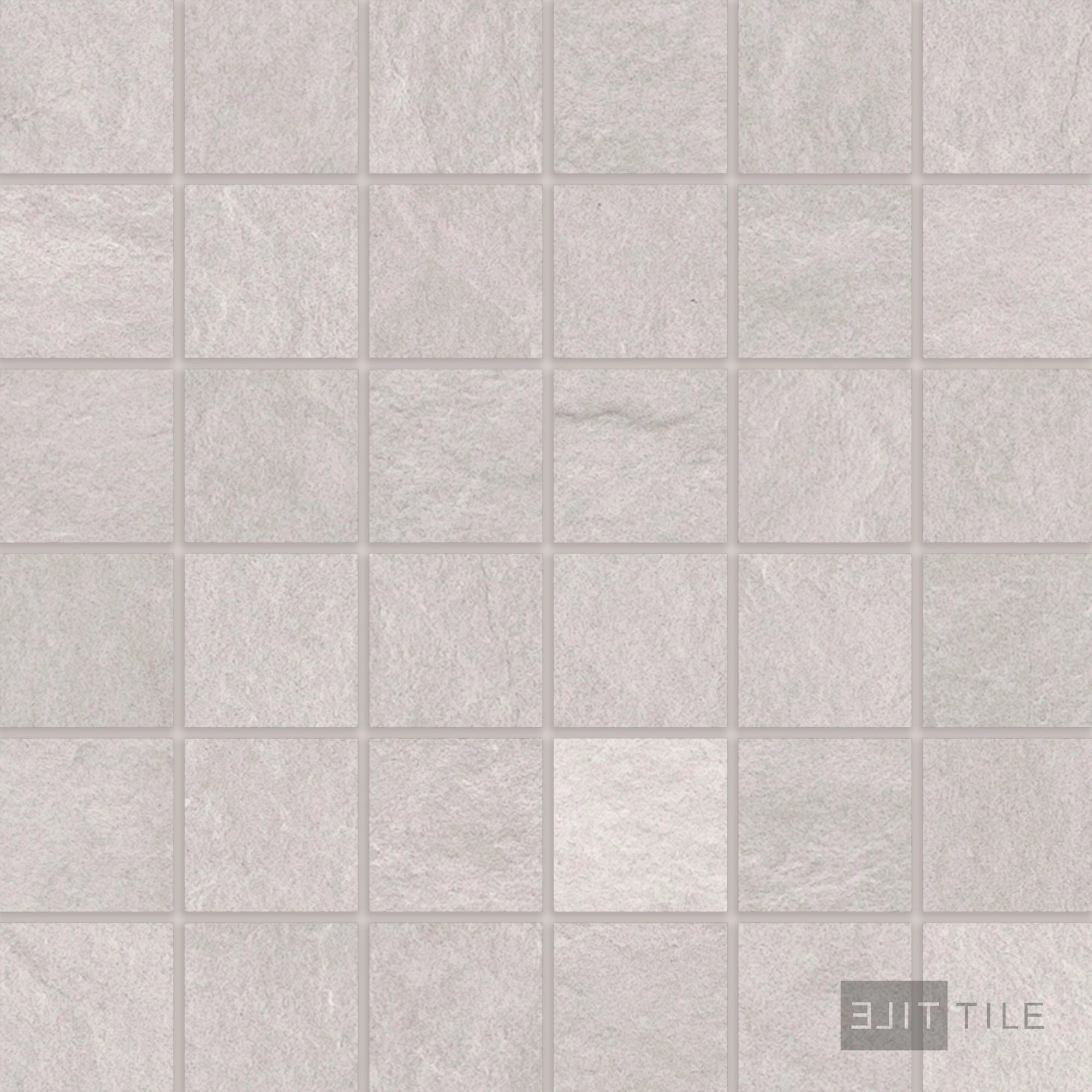 Ash 2X2 Square Porcelain Mosaic 12X12 White Matte – Elit Tile