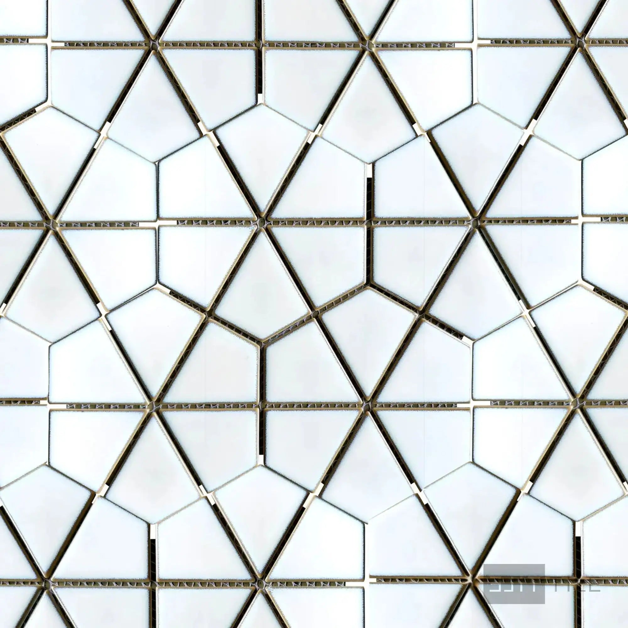 Shapes Kaleido Hex Porcelain Mosaic 10.44x9 Aged White Matte – Elit Tile