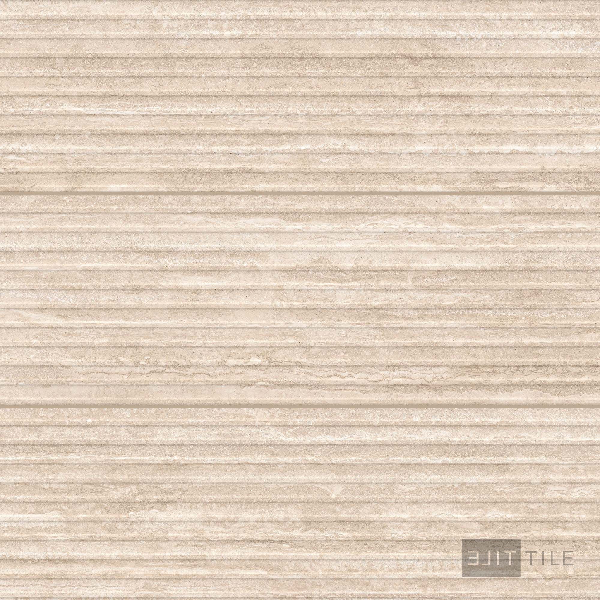 Travertine Veincut Dorica 3D 16X48 Beige Matte – Elit Tile