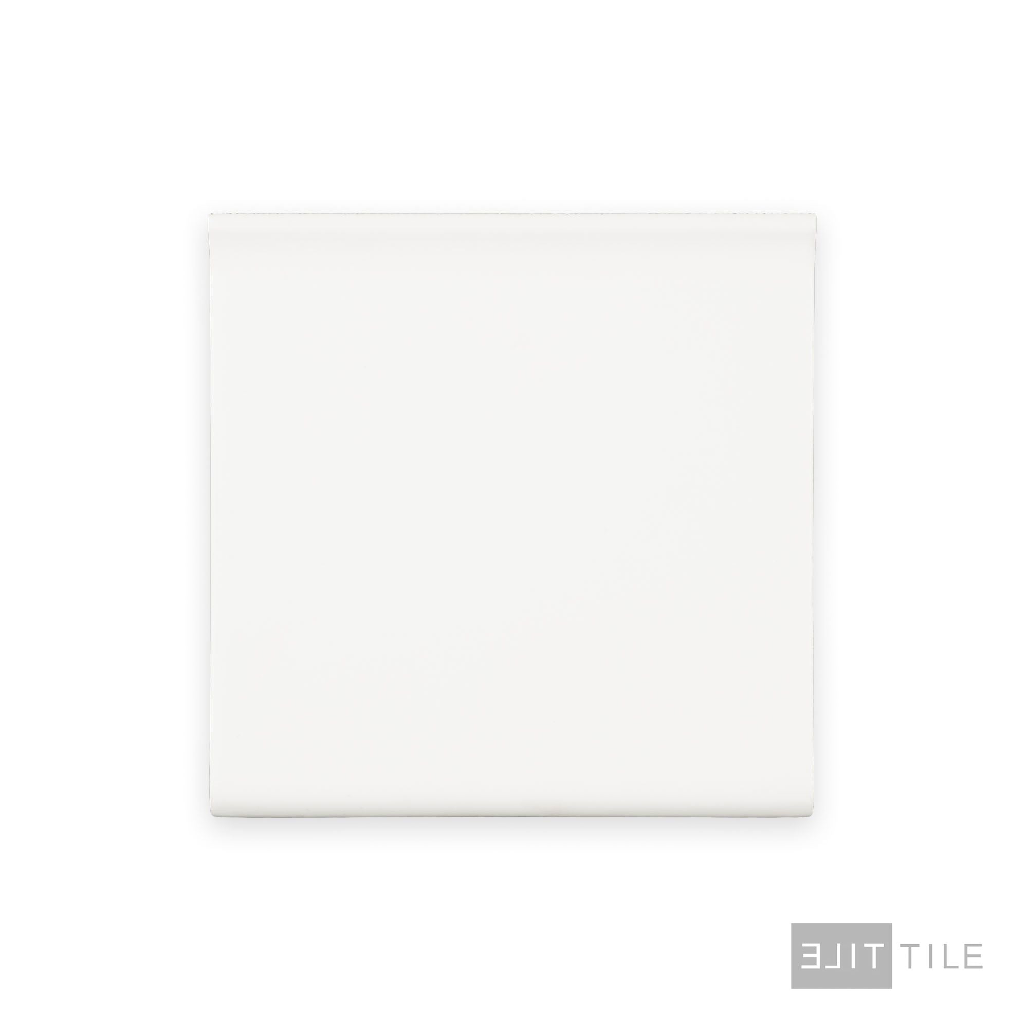 Sanitary Cove Base 6X6 White Matte - Elit Tile