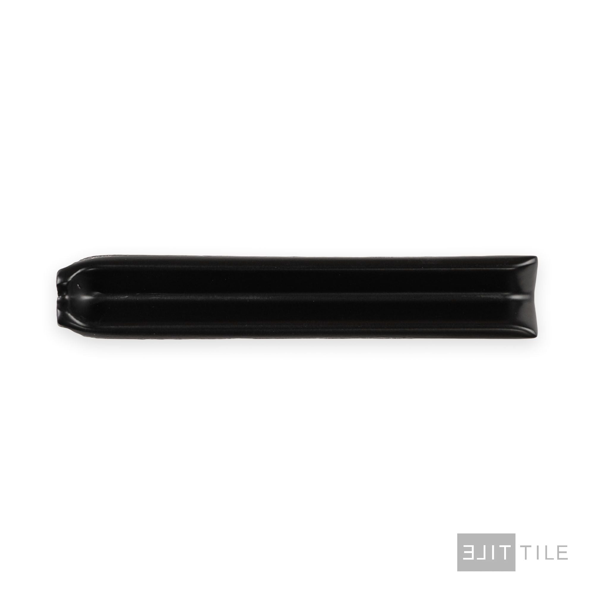 Sanitary Cove Base Inside Corner 1X6 Black Matte - Elit Tile