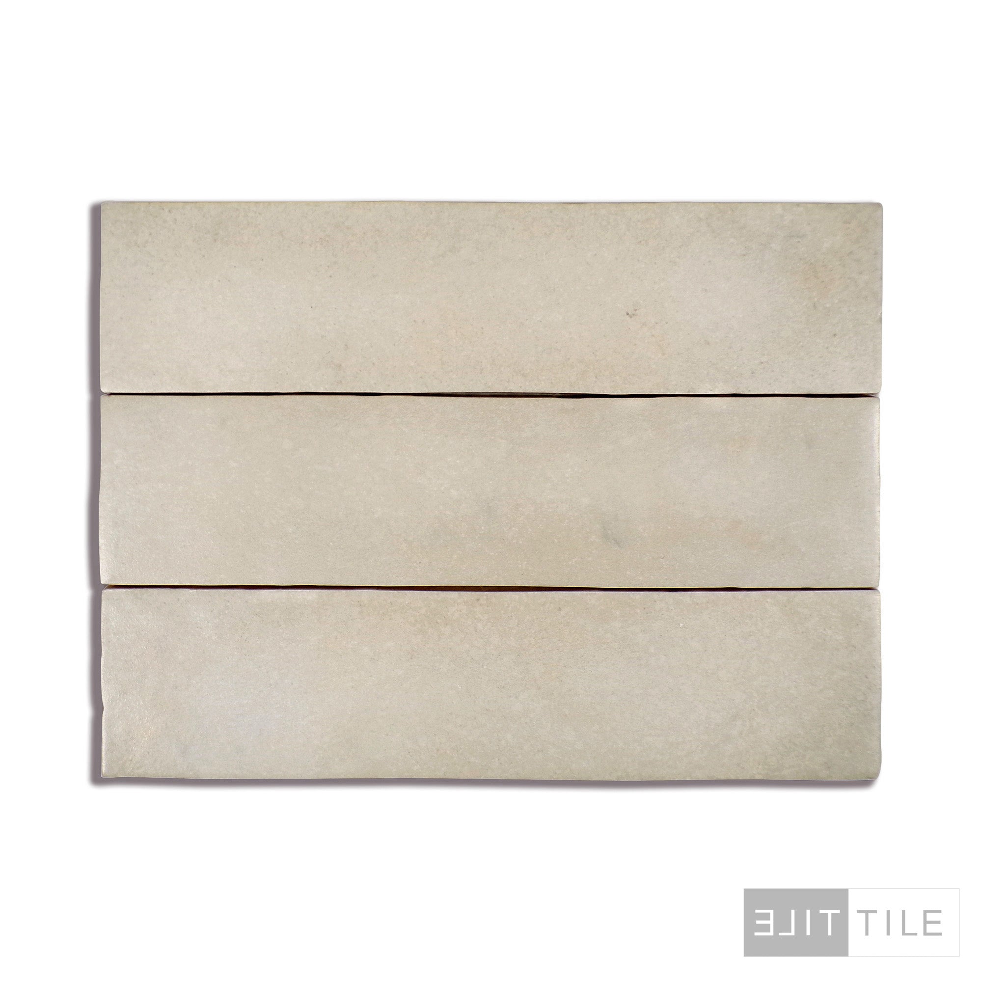 Makoto Ceramic Tile 2.5X10 Tatami Beige Tab Matte - Elit Tile