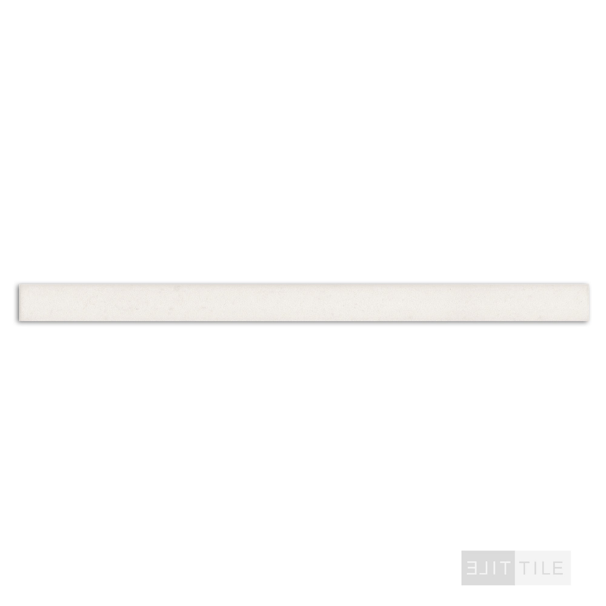 Makoto Ceramic Trim 1/2X8 Shoji White Matte - Elit Tile