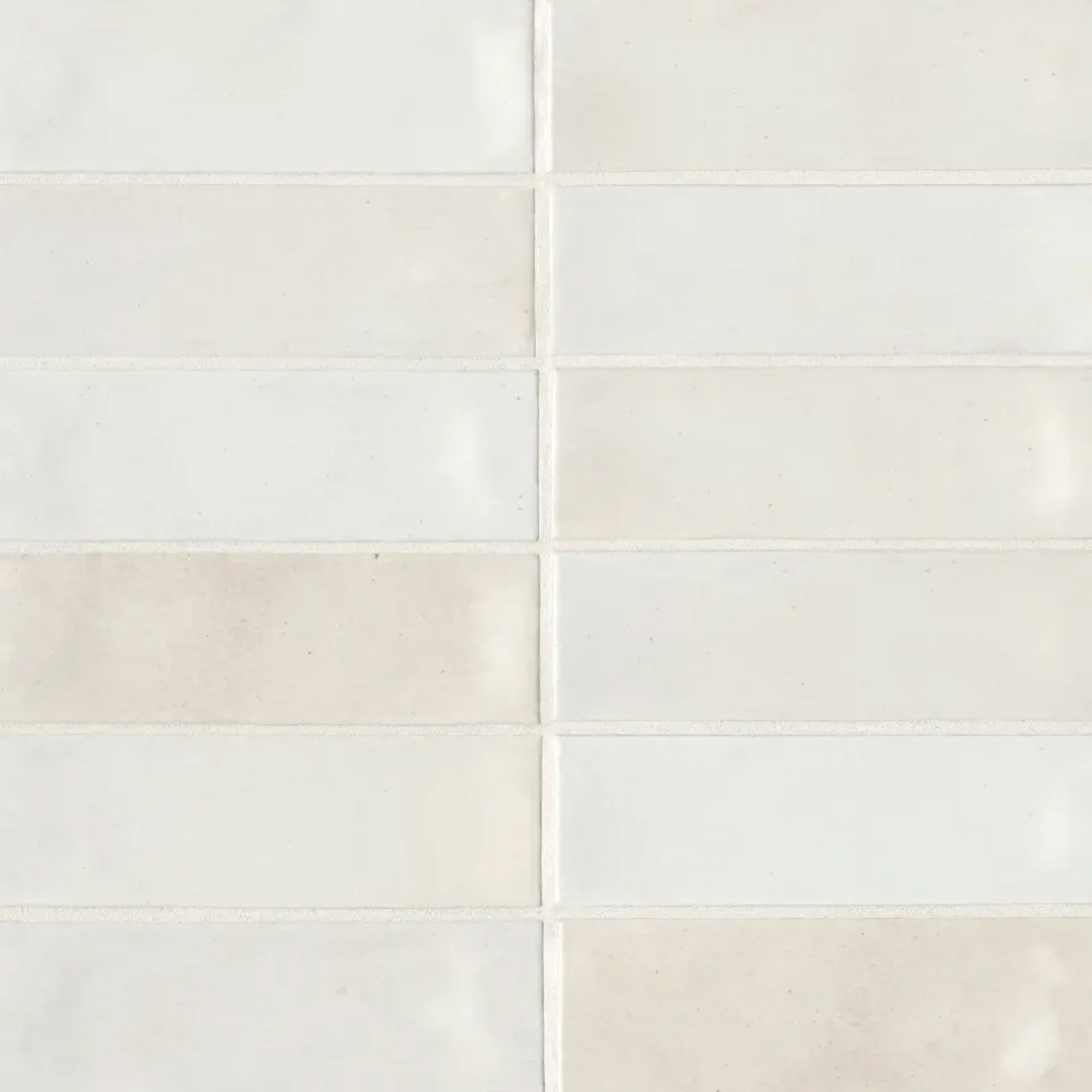 Celine Glazed Porcelain Field Tile 2X6 White Gloss - Elit Tile