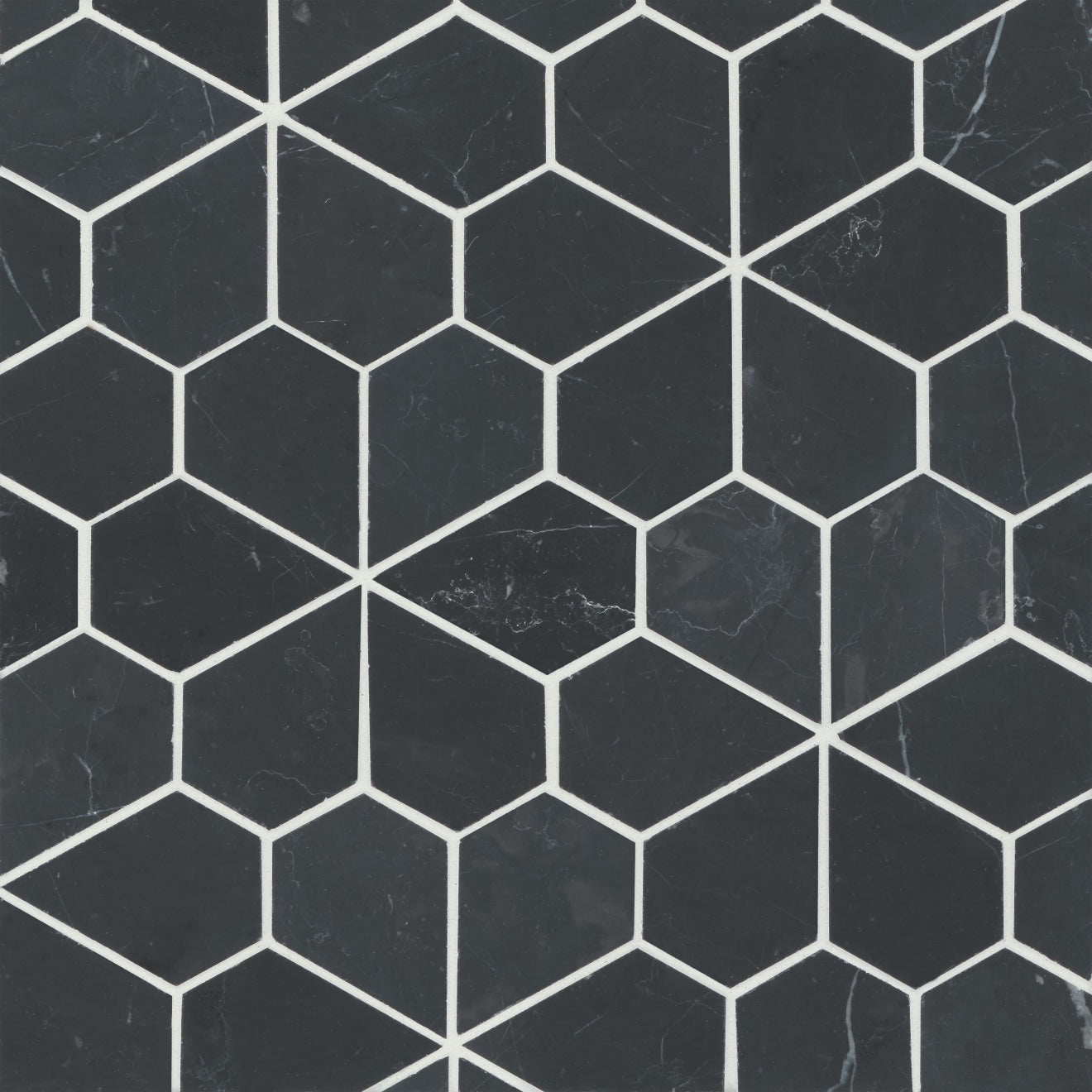 Monet Stone Mosaic 9-5/8X9-3/4 Nero Marquina Honed – Elit Tile