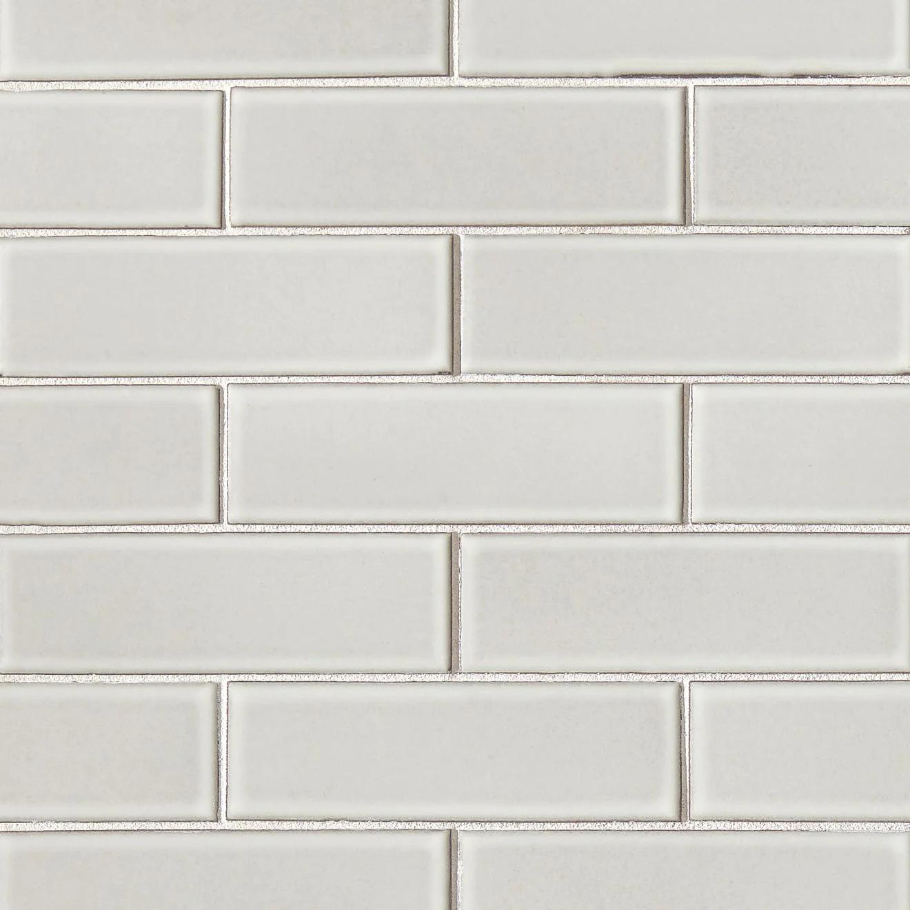 Zenia 2X6 Glazed Porcelain Mosaic 11-1/2X11-1/4 Moon Matte – Elit Tile
