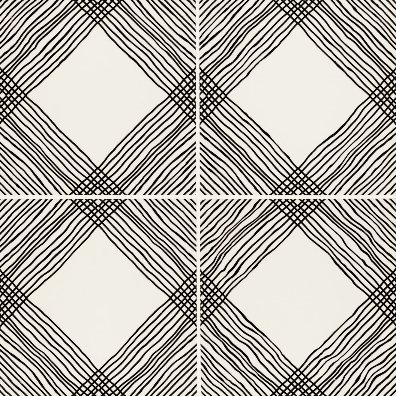 Rothko Glazed Ceramic Decorative Field Tile 9X9 Linear Squares Matte ...