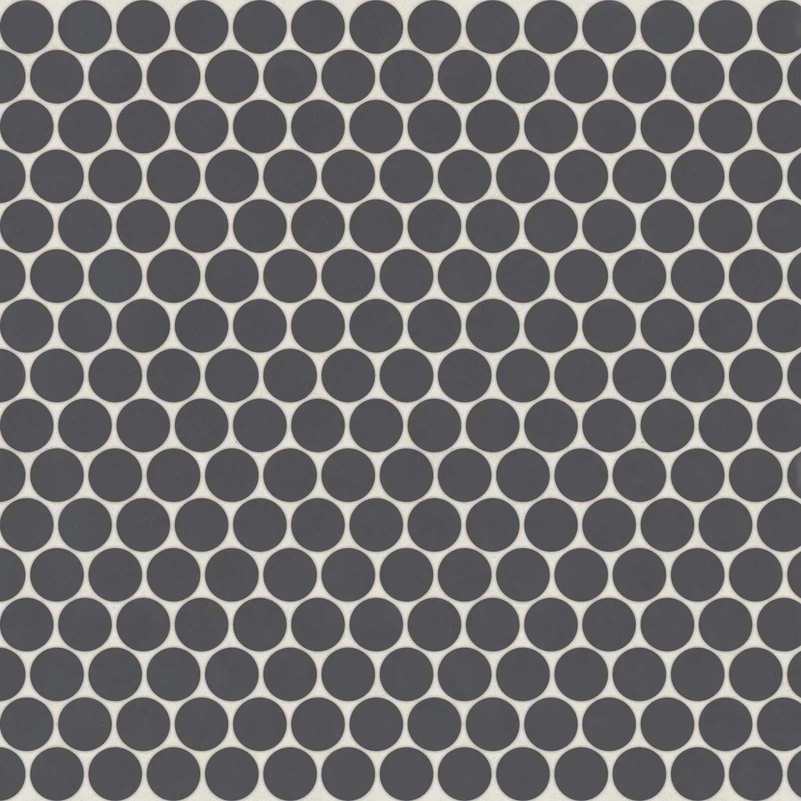 Marin 3/4" Penny Round Black Sea Matte – Elit Tile