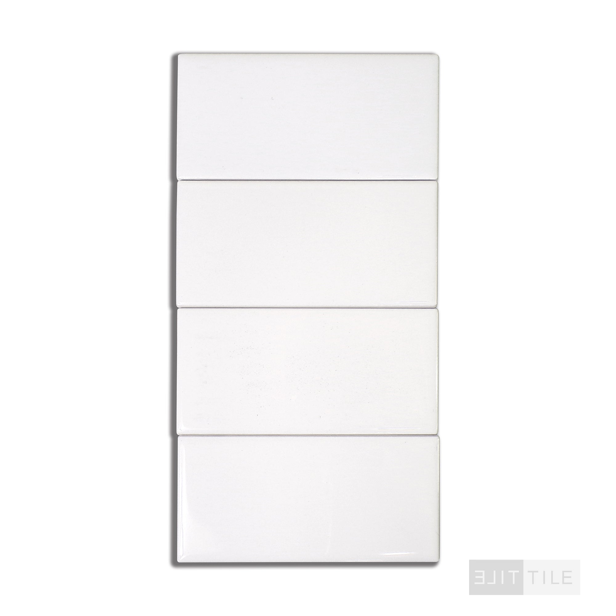 Color Wheel Classic Ceramic Tile 3X6 0100 White Glossy - Elit Tile