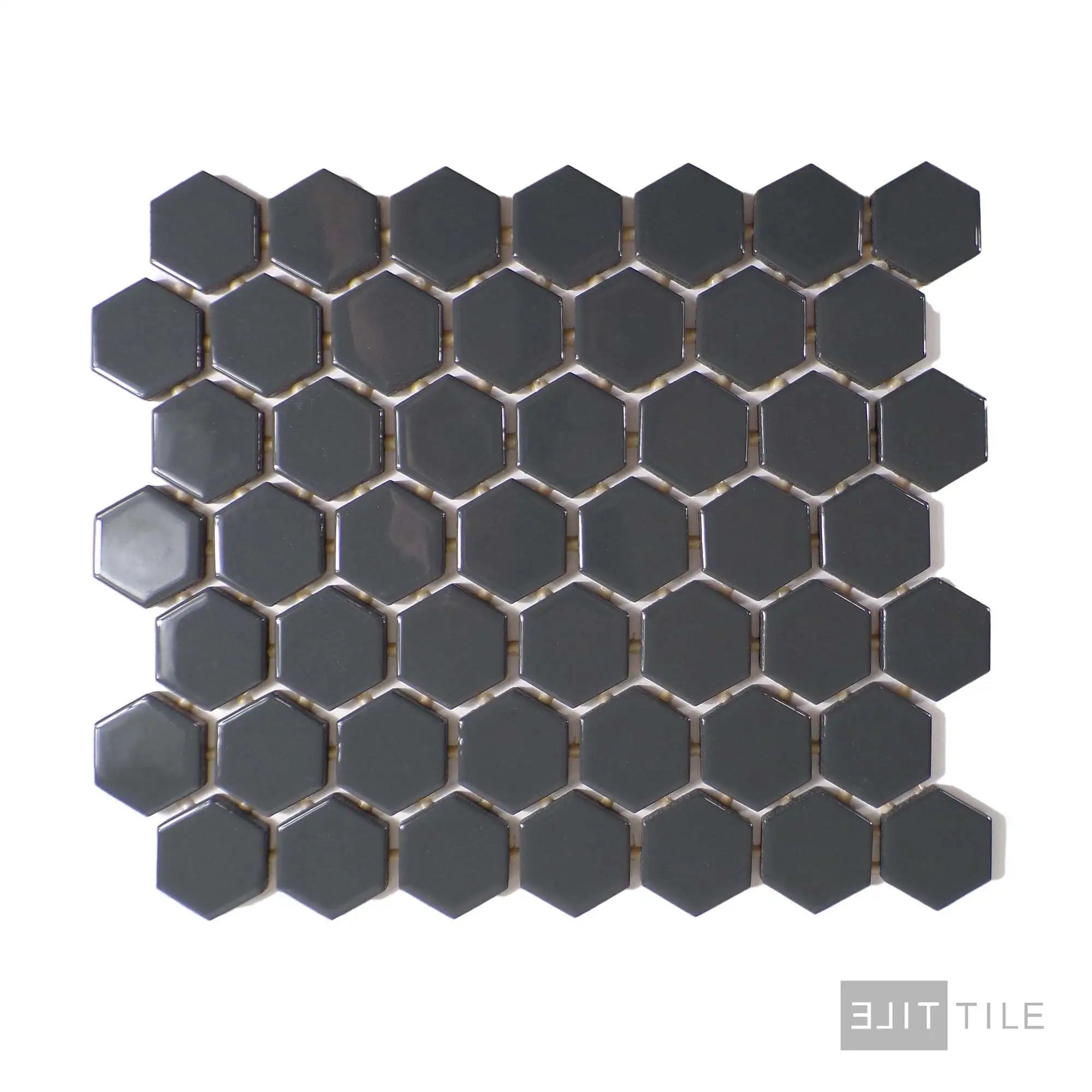 Color Wheel 1.5" Ceramic Mosaic 12X14 Chalkboard Glossy - Elit Tile
