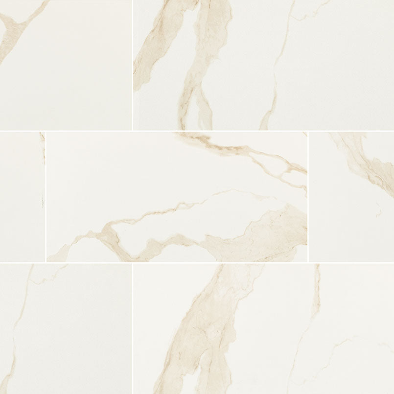 Eden Porcelain Field Tile 24X48 Calacatta Polished – Elit Tile