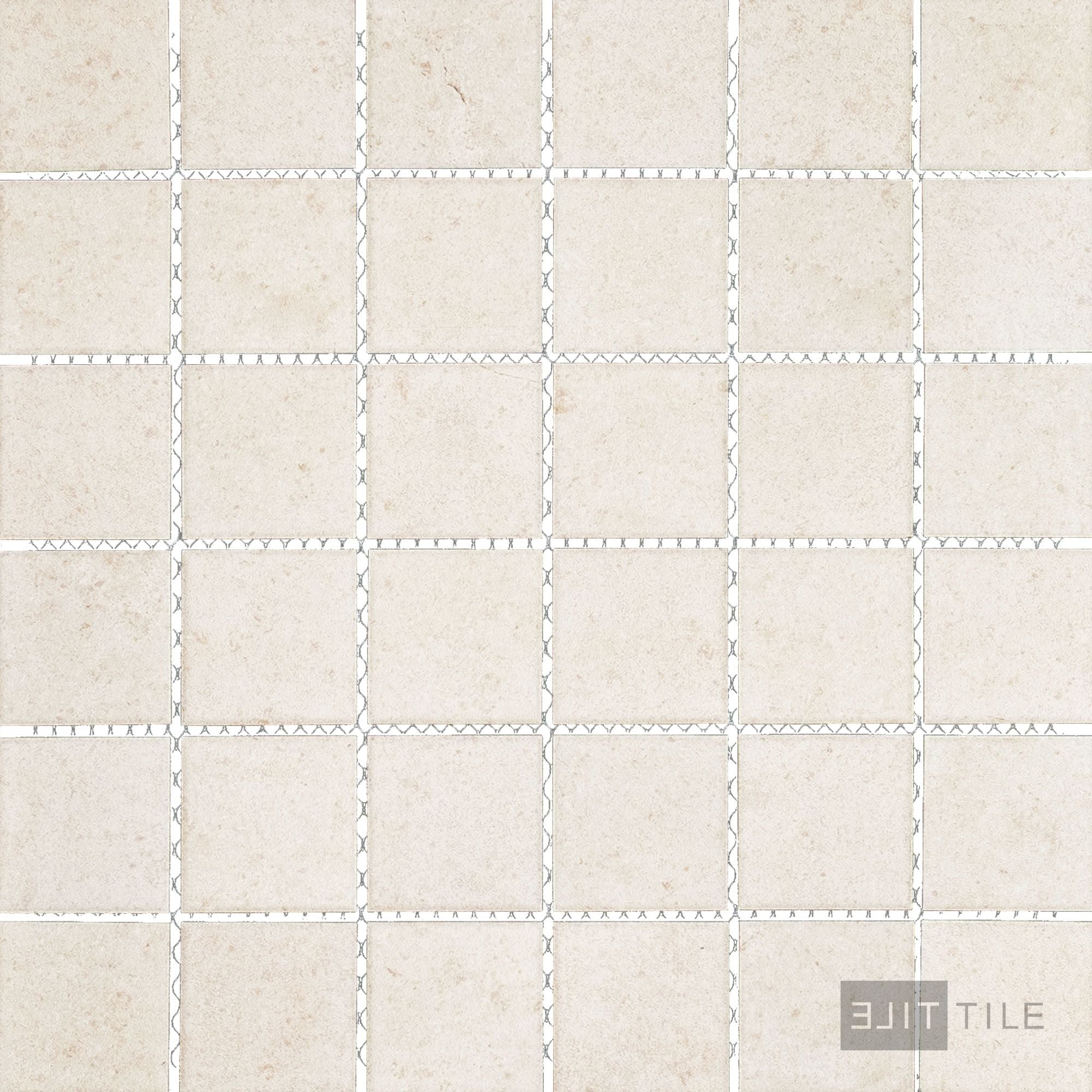 Richmond 2X2 Square Mosaic 12X12 Ivory Matte – Elit Tile