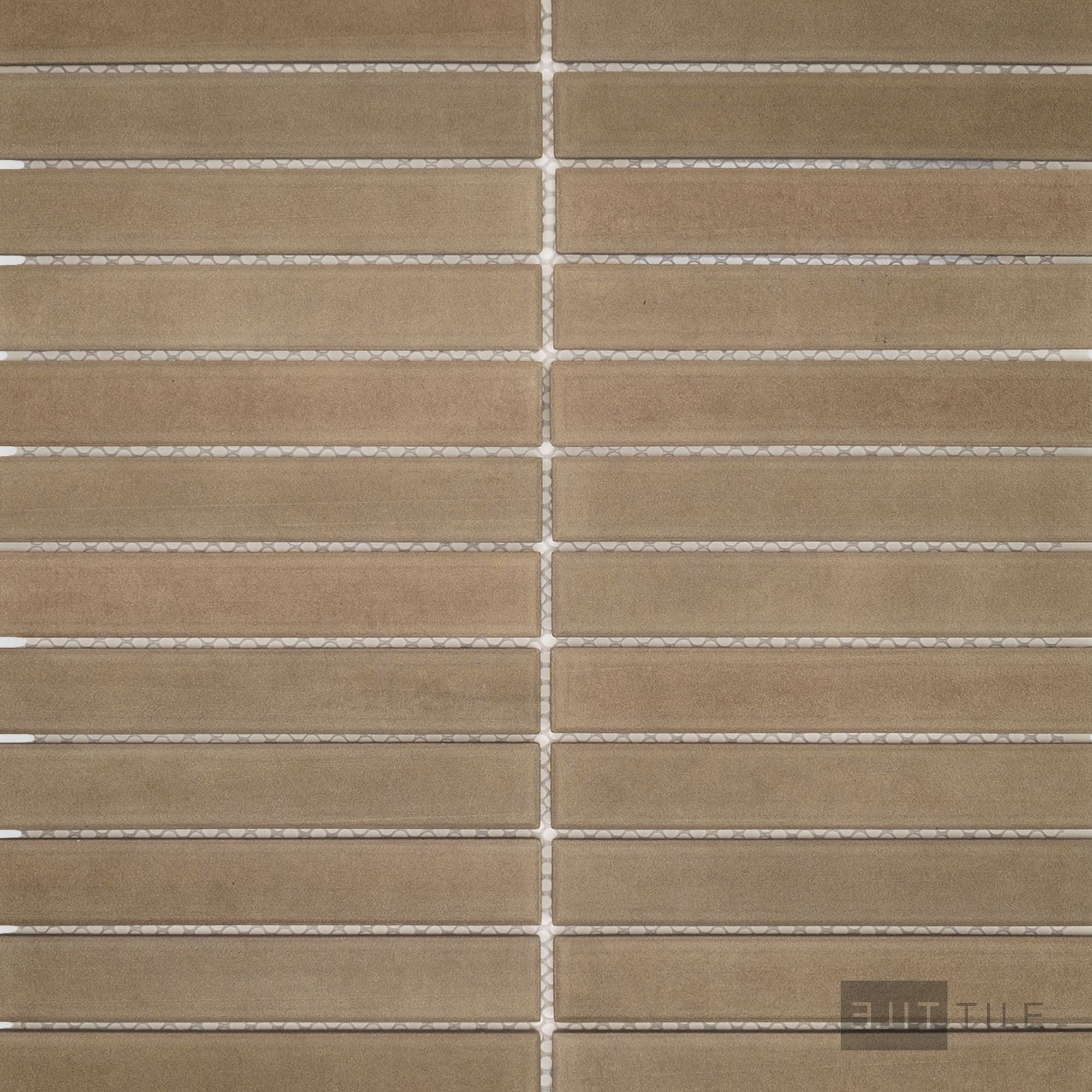 Amuri 1X6 Grid Mosaic 12X12 Grigio Matte - Elit Tile