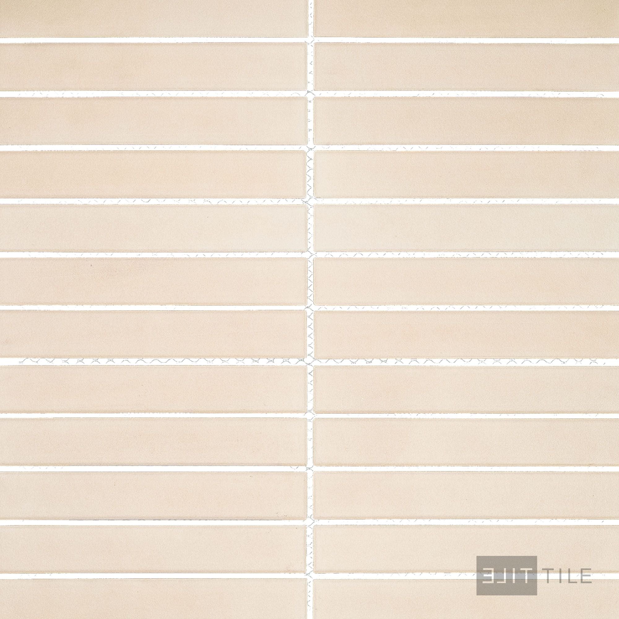 Amuri 1X6 Grid Mosaic 12X12 Avorio Matte – Elit Tile