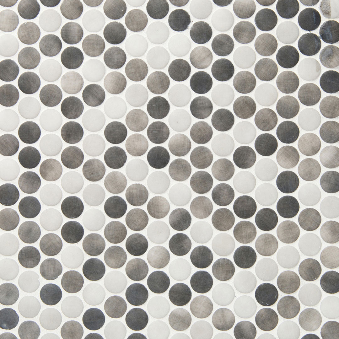 Emersyn Lane Circle Mosaic 12X12 Nitelite Linen Matte – Elit Tile