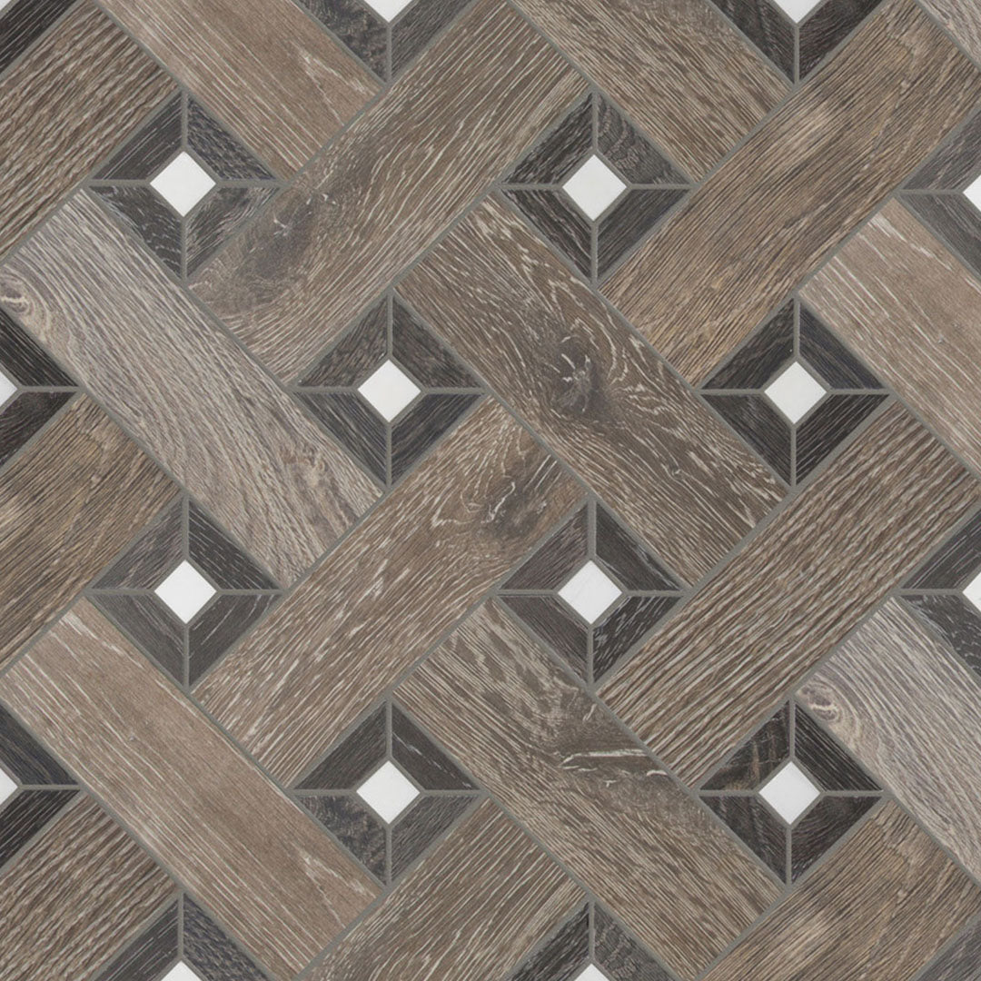 Sterling Row Tailor Made Mosaic 12X12 Charcoal Natural – Elit Tile