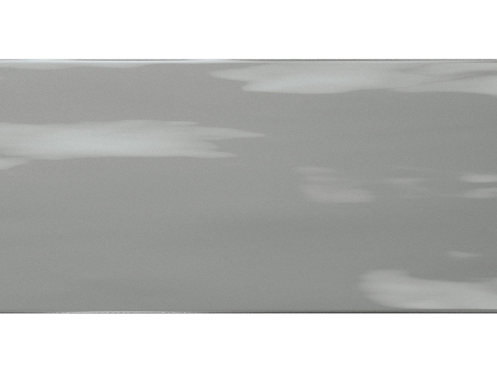 Onda Wall Tile 6X16 Grey Glossy – Elit Tile