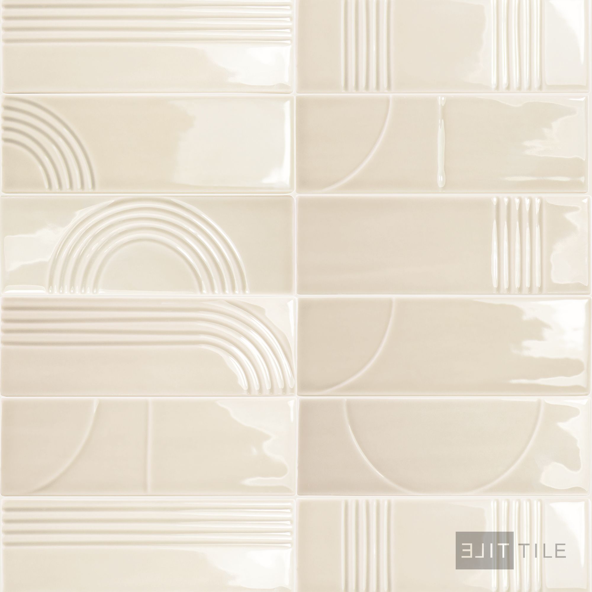 Glow Decor Glossy 2X6.3 Salt - Elit Tile
