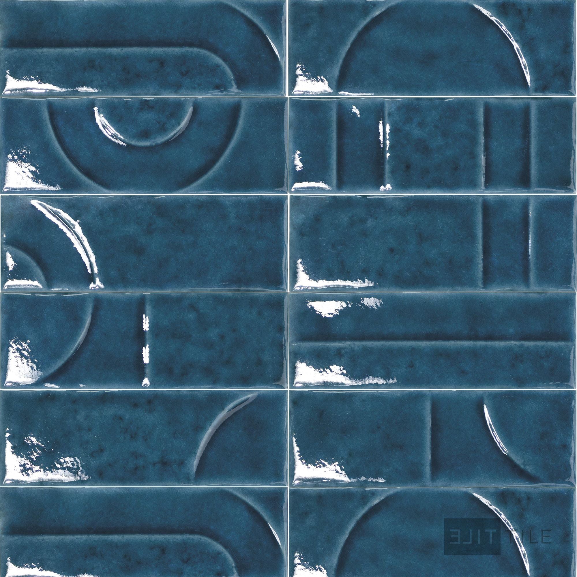 Hammer Decor Glossy 2X6 Topaz - Elit Tile