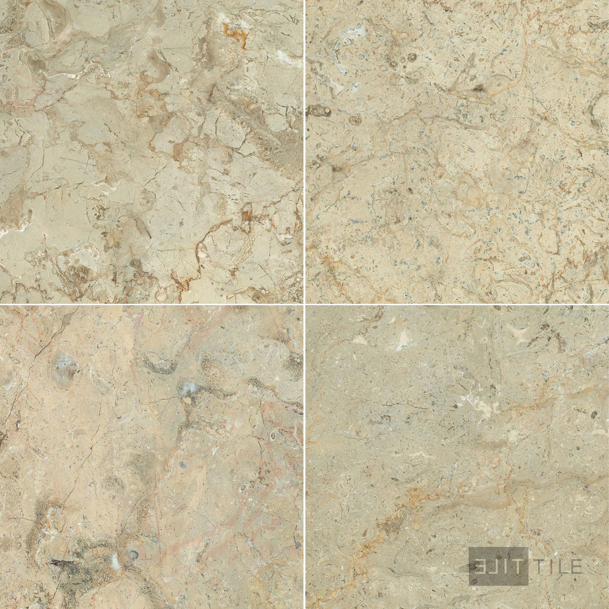 Sahara Gold Marble 12X12 Honed - Elit Tile