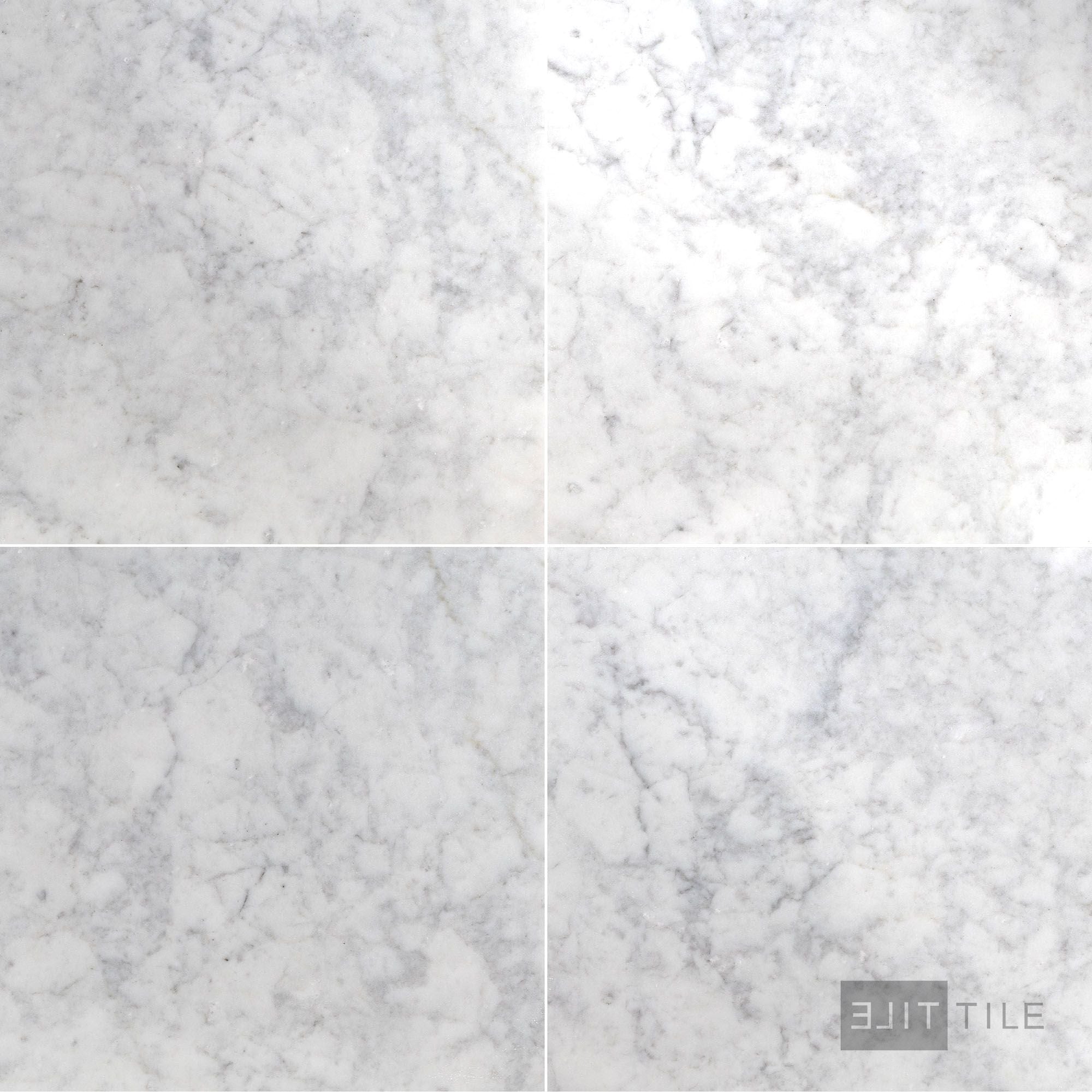 White Carrara Marble 18X18 Polished – Elit Tile
