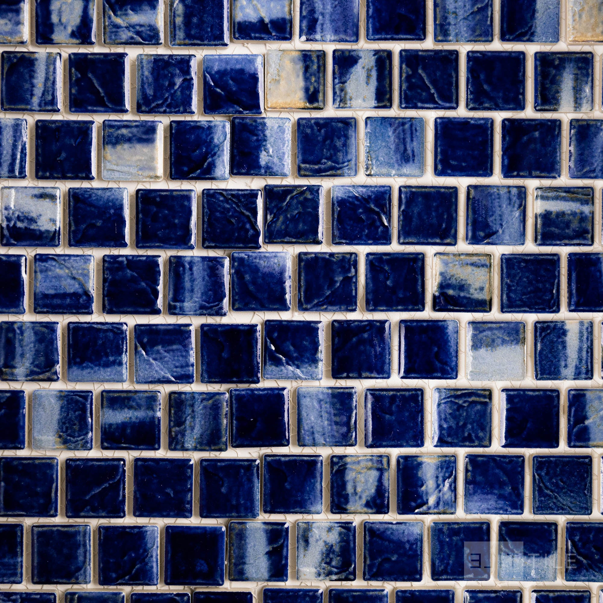 Nami 1-1/8X1-1/8 Square Wave Crest Glossy Mosaic - Elit Tile