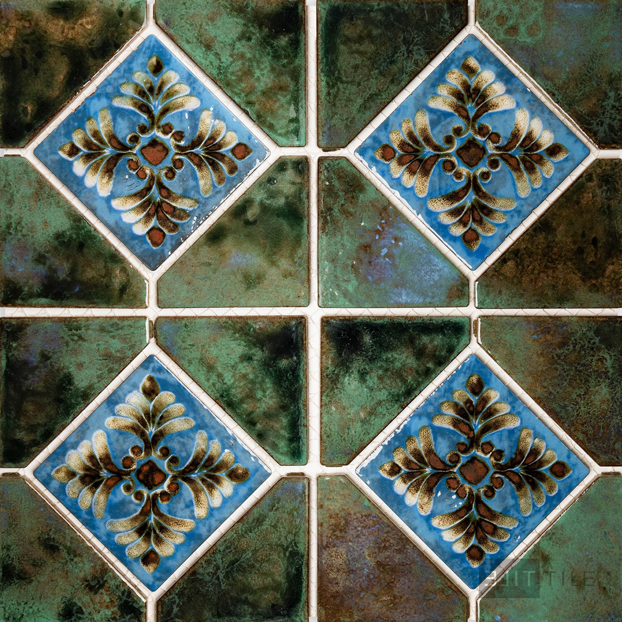 Joya 6X6 Deco Verde Semi Gloss – Elit Tile