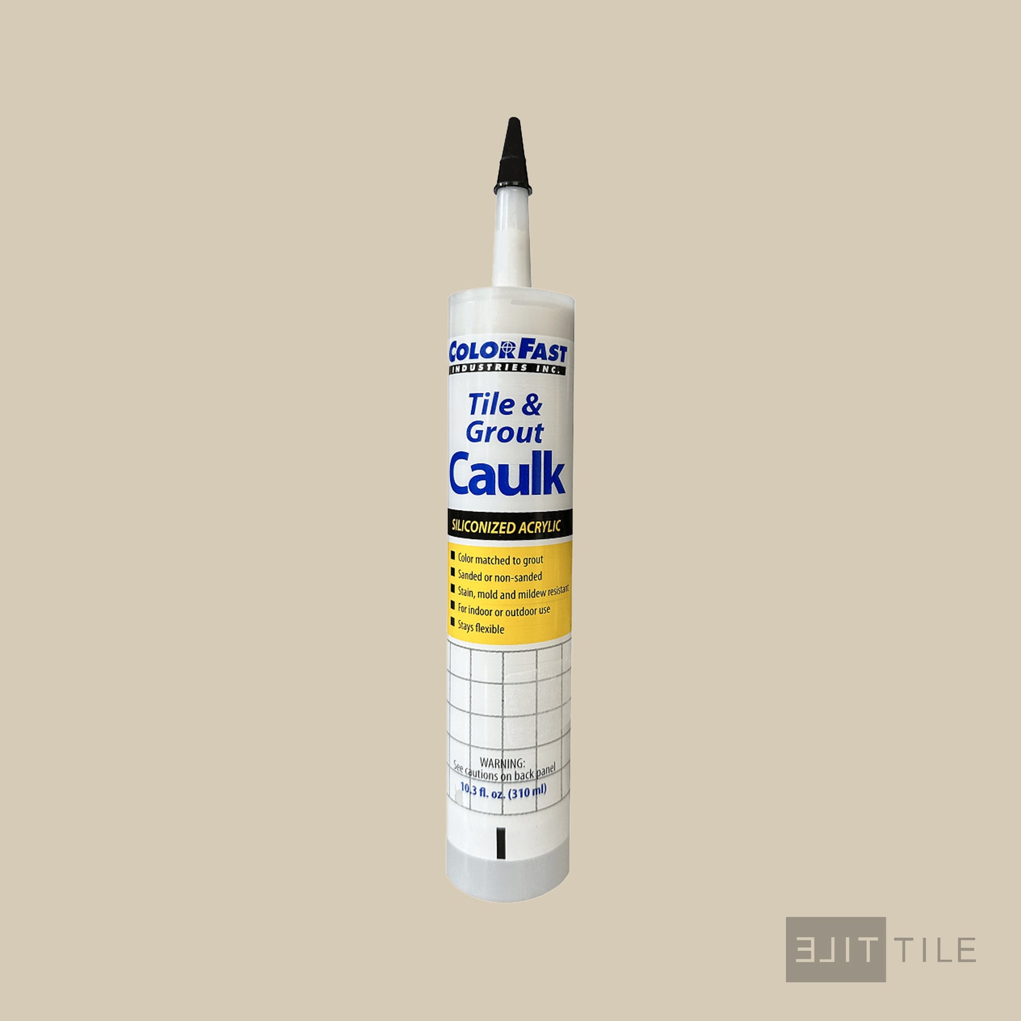 ColorFast Caulk 10.3 Oz 10 Antique White Sanded – Elit Tile
