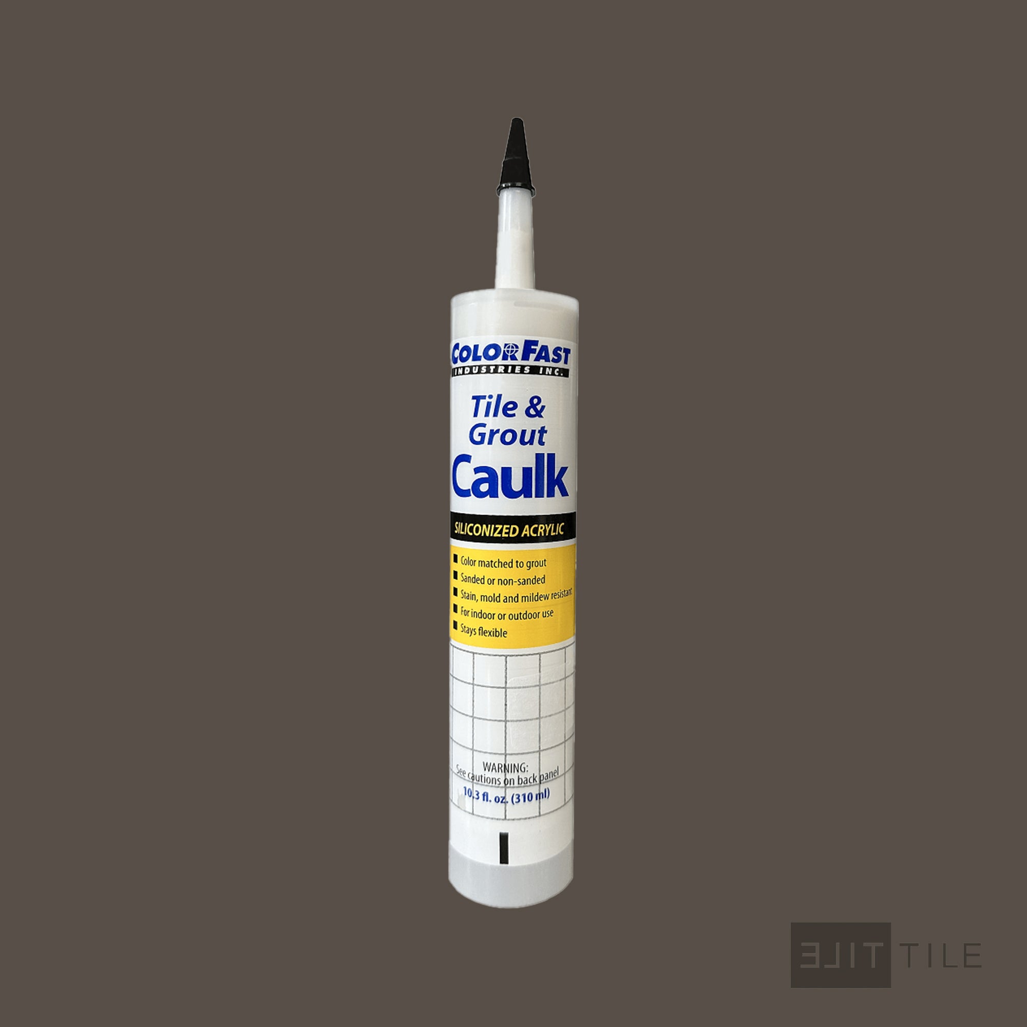 ColorFast Caulk 10.3 Oz 540 Truffle Sanded - Elit Tile
