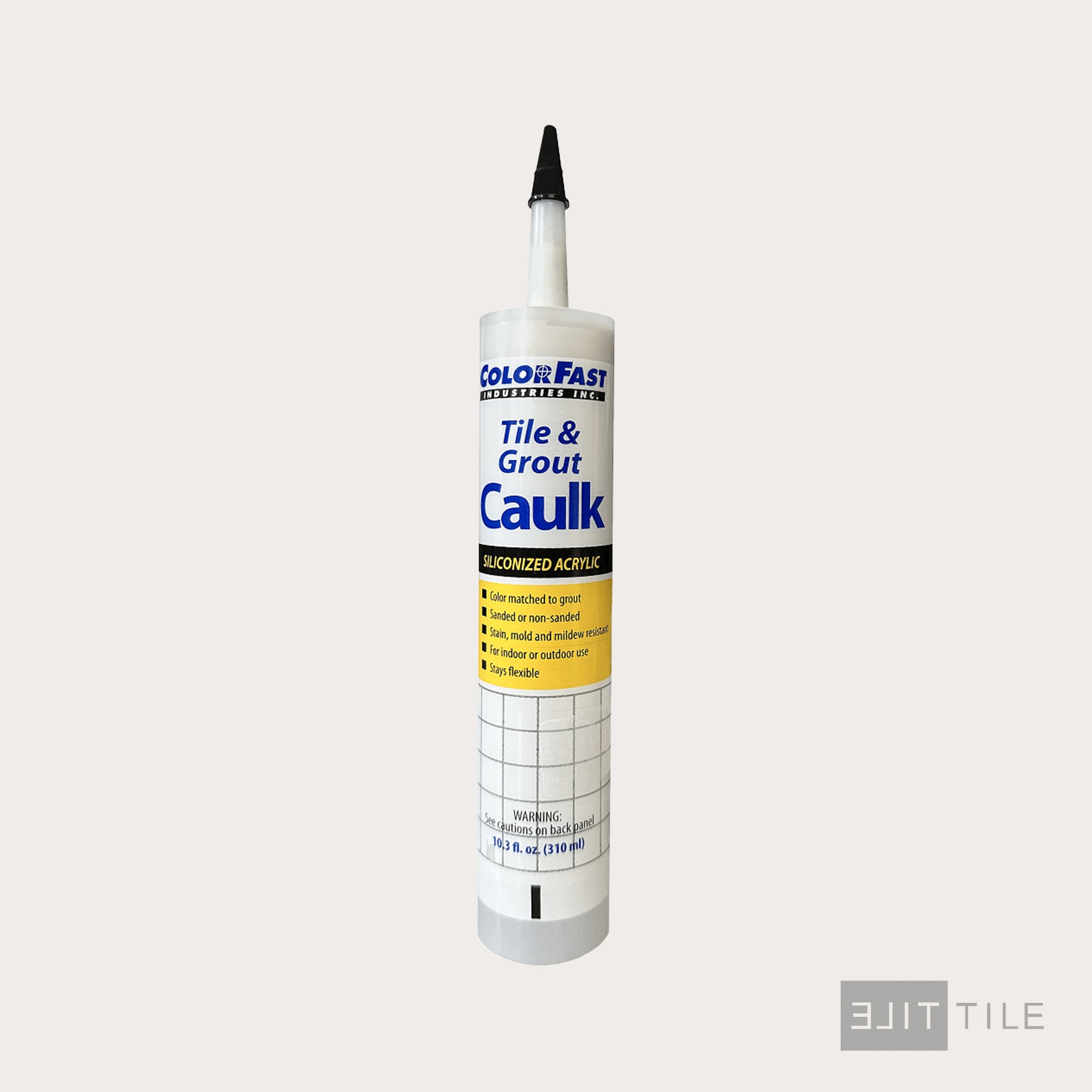 ColorFast Caulk 10.3 Oz 642 Ash Sanded - Elit Tile - Elit Tile