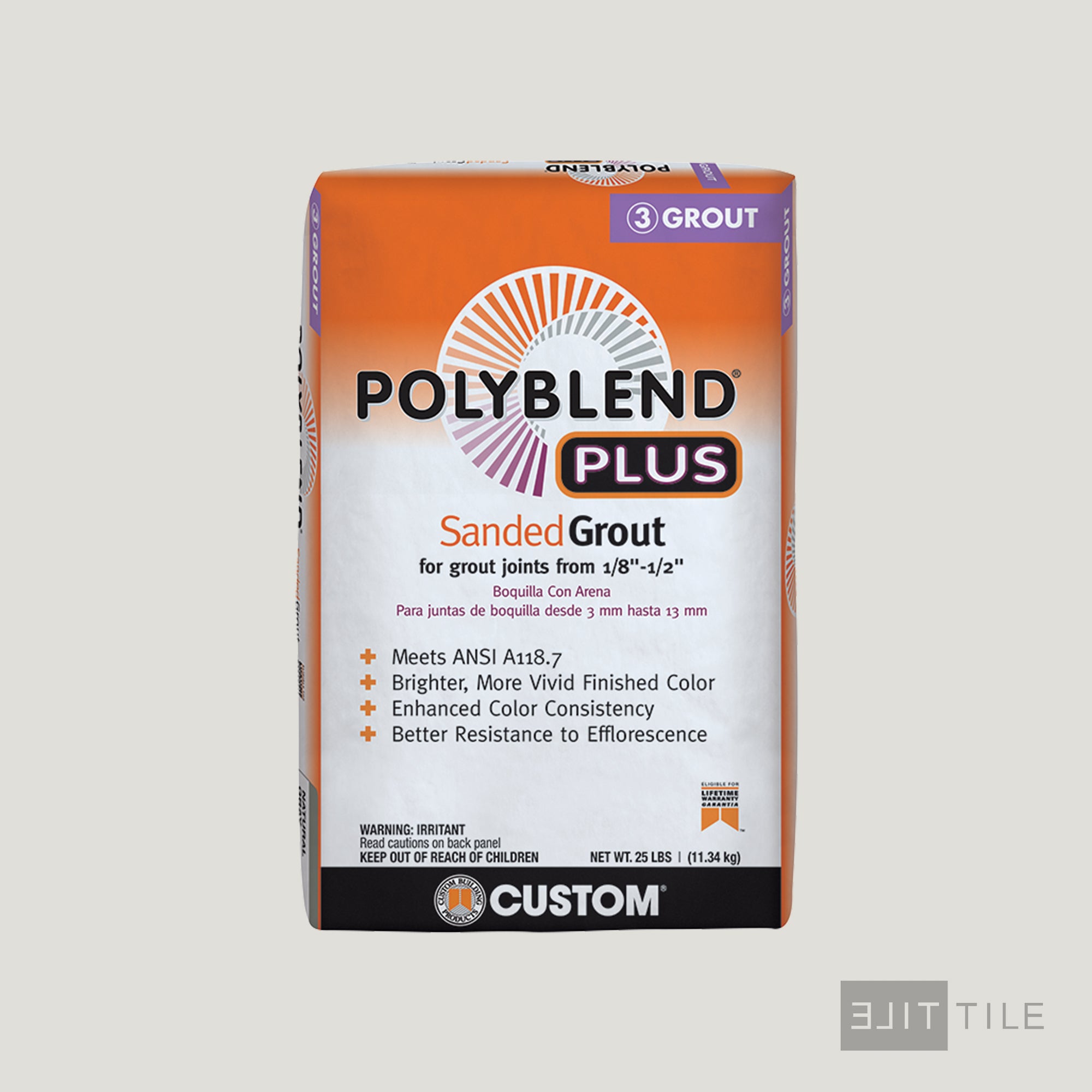 Polyblend Plus Sanded Tile Grout 25 Lb. Bag #545 Bleached Wood – Elit Tile